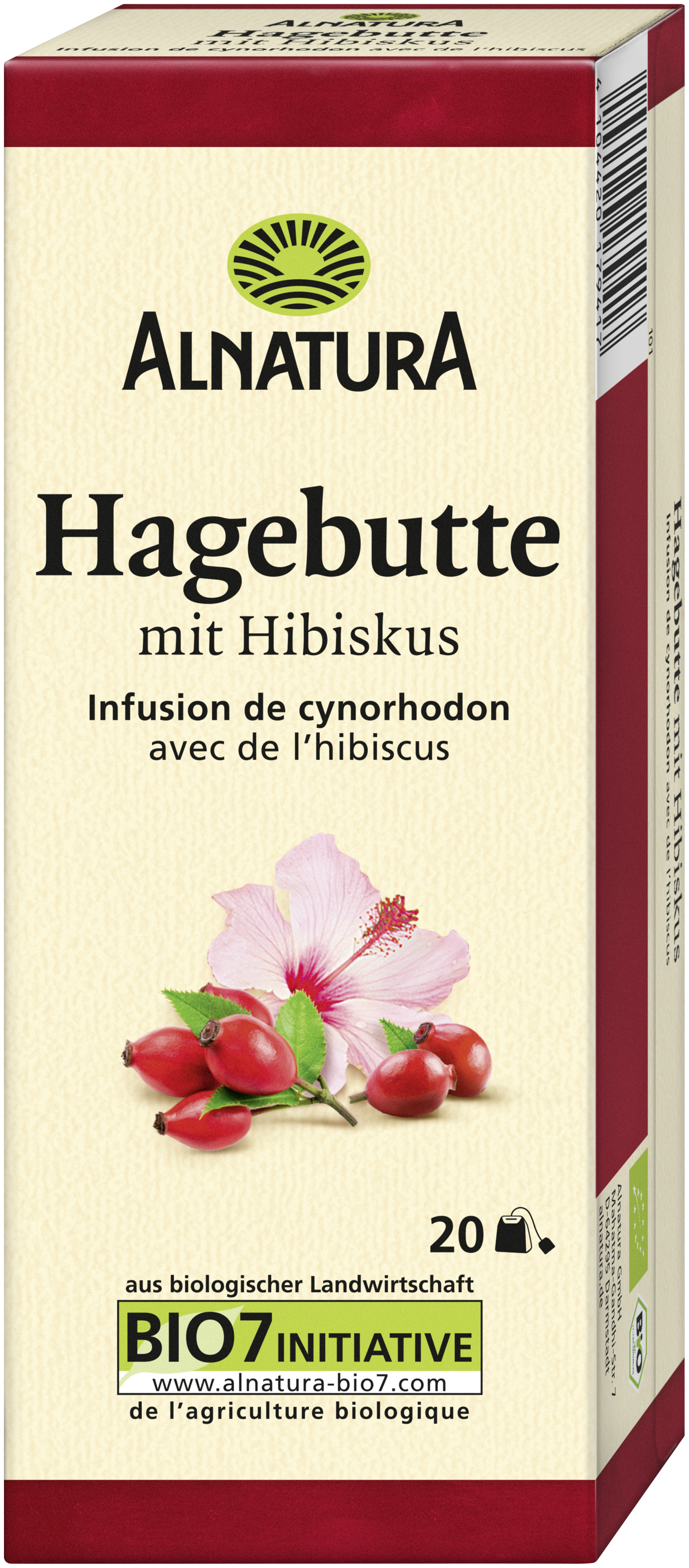 Alnatura BIO Hagebuttentee mit Hibiskus Teebeutel 20x2,25g