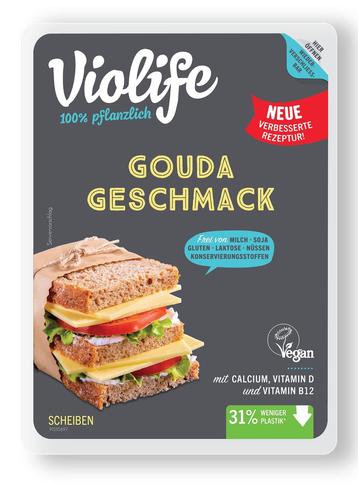 Violife Gouda Geschmack Scheiben