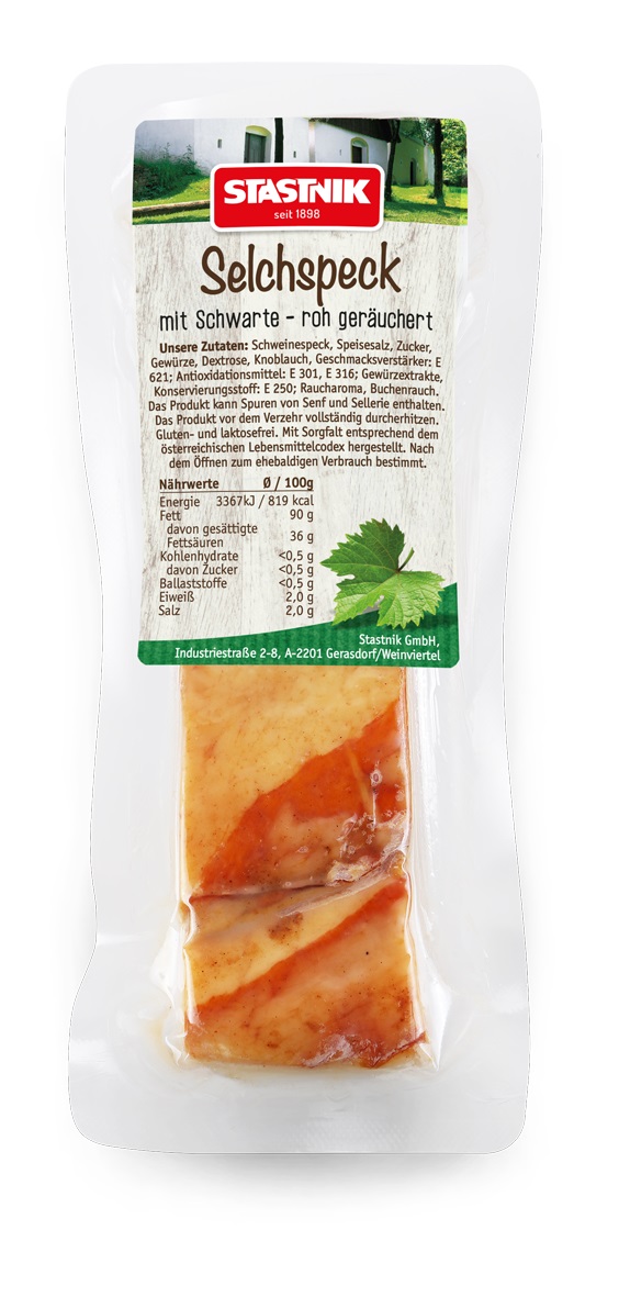 Stastnik Selchspeck mit Schwarte