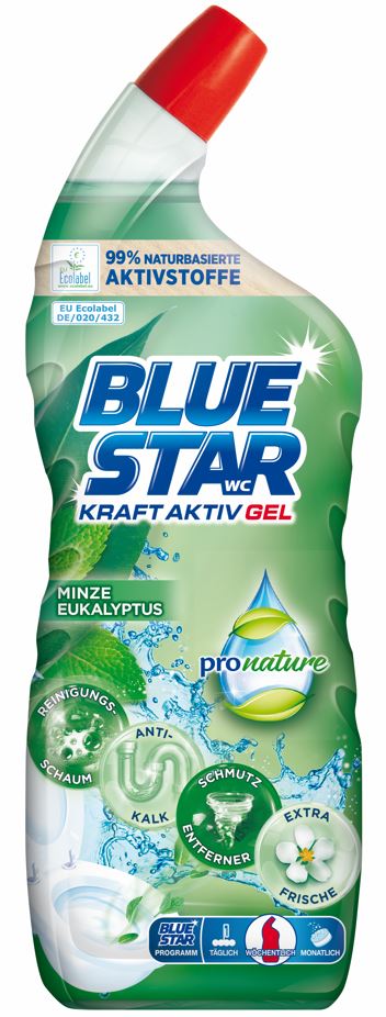 Blue Star WC Reiniger Kraft Aktiv Pro Nature Minze