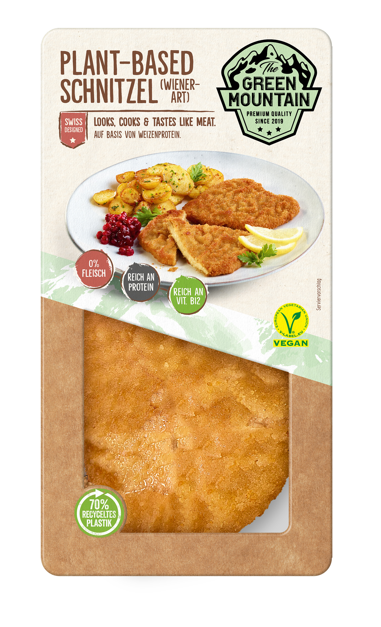 THE GREEN MOUNTAIN Plant - based Schnitzel (Wiener Art)