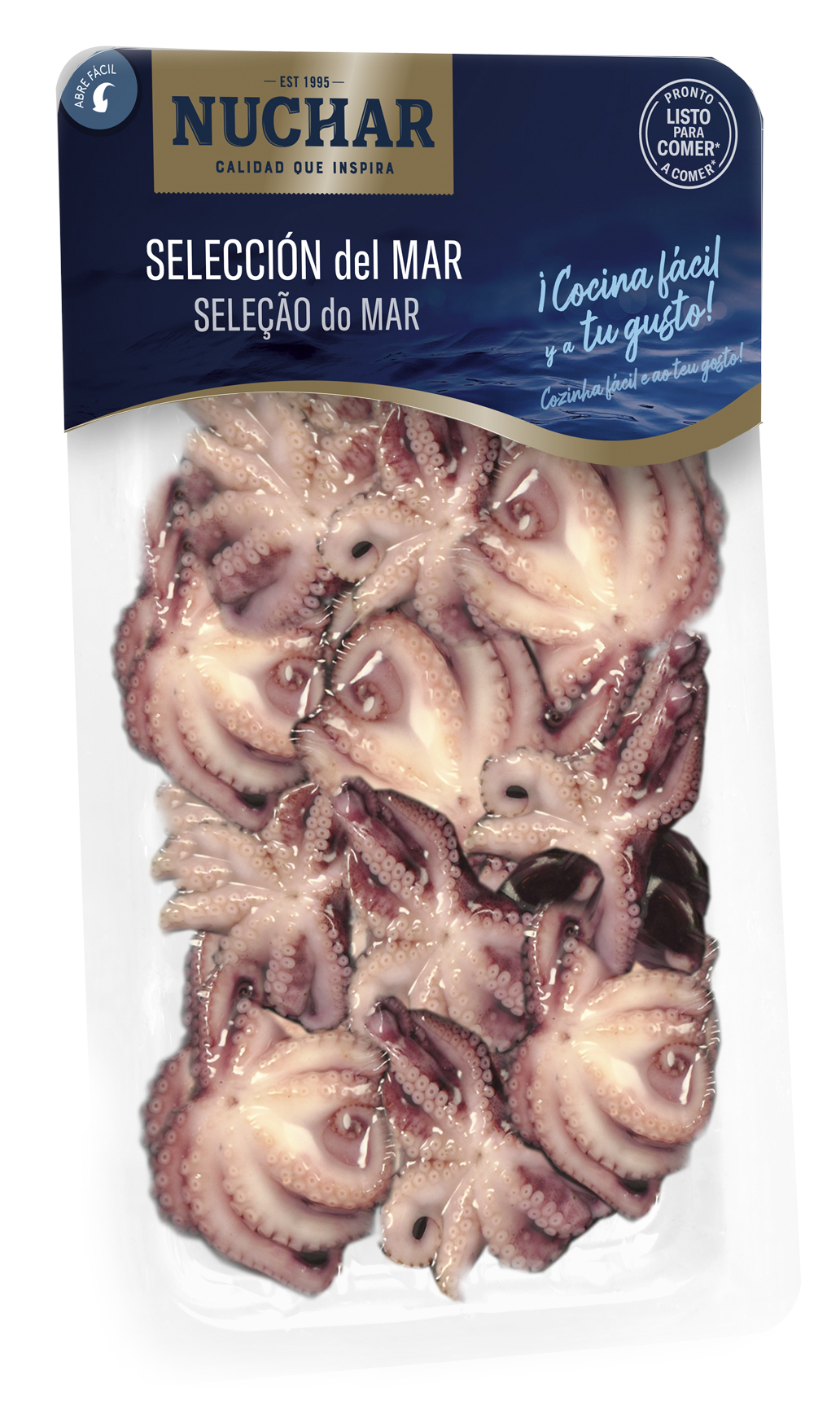 Nuchar Mini Oktopus im Ganzen vorgegart