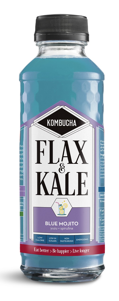 Flax&Kale Kombucha Blue Mojito