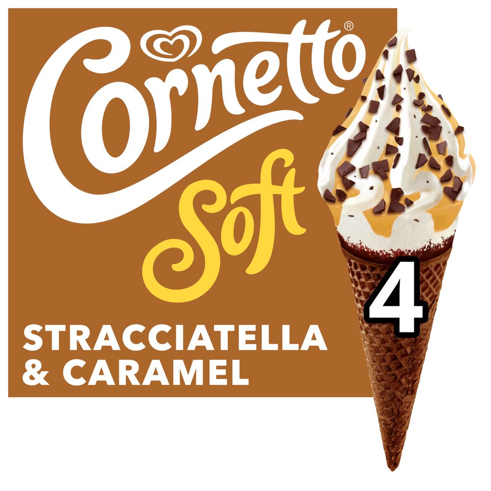 Cornetto Soft Stracciatella & Caramel