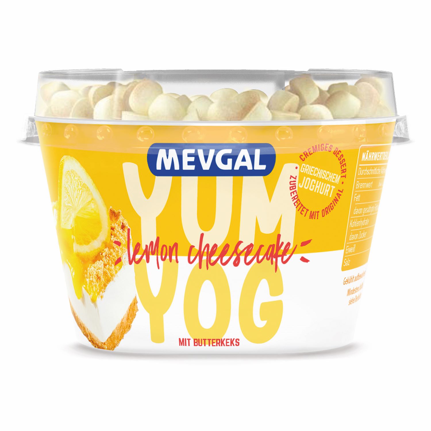Mevgal Yum-Yog Lemon Cheesecake