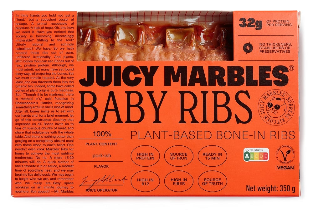 Juicy Marbles Bone-In Ribs VEGAN