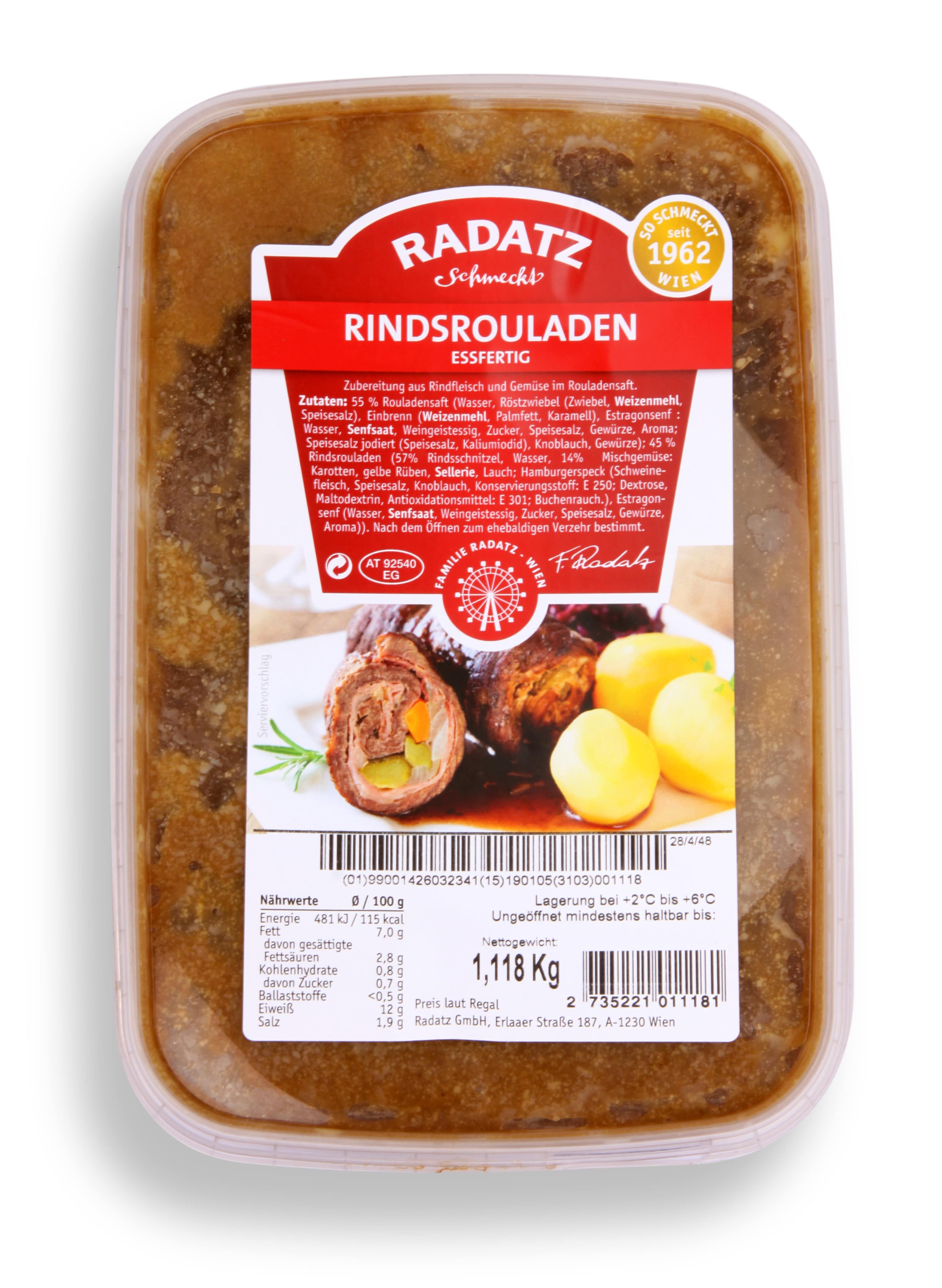 Radatz Rindsrouladen