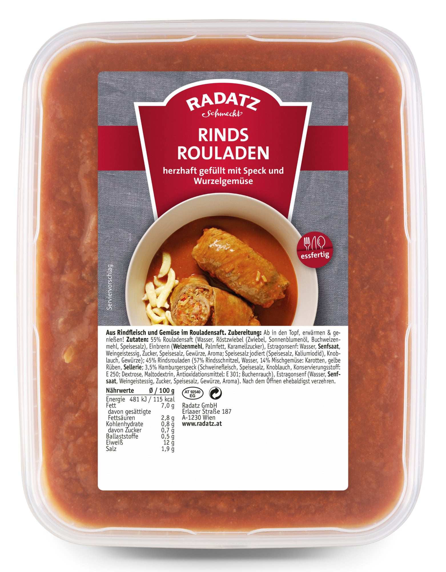 Radatz Rindsrouladen