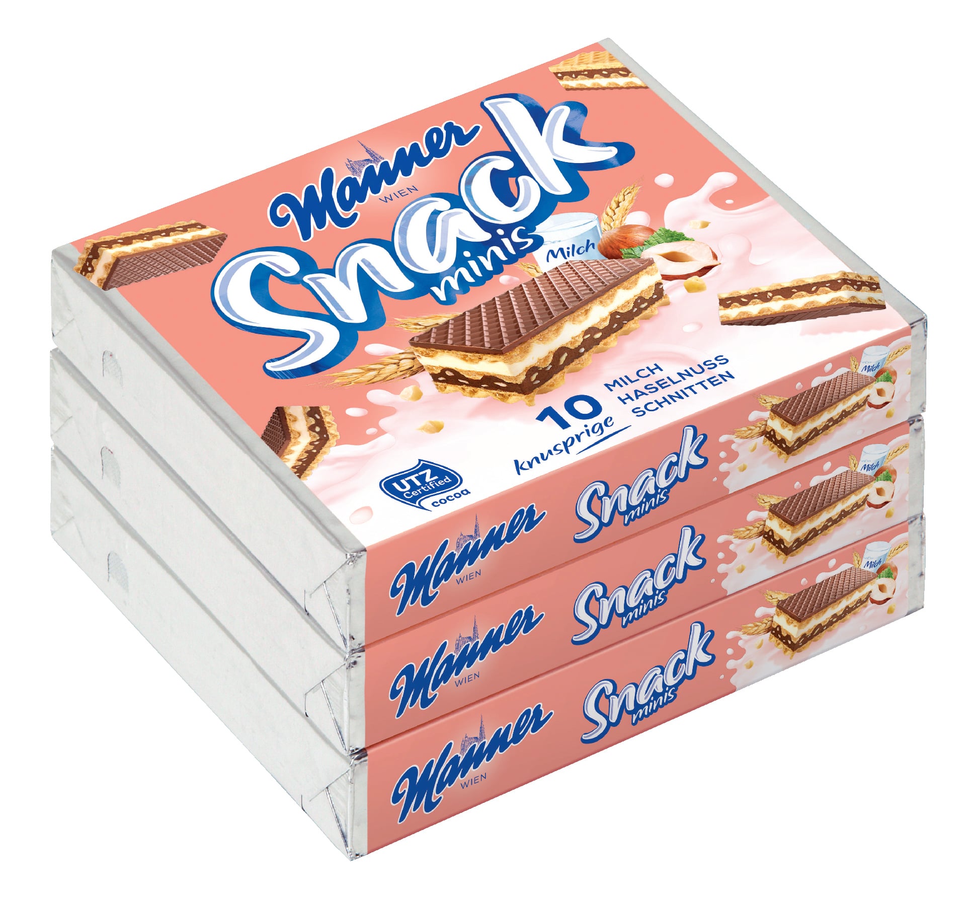 Manner Snack Minis Milk Hazelnut