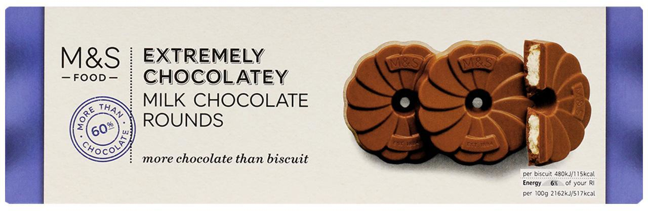 Marks&Spencer Extremely Chocolatey Milk Rounds Marks&Spencer Extremely Chocolatey Milk Rounds
